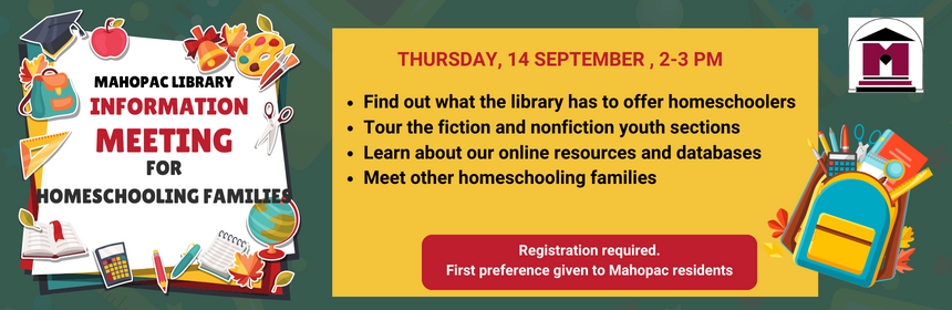 Homeschool Information Meeting - Mahopac Public Library